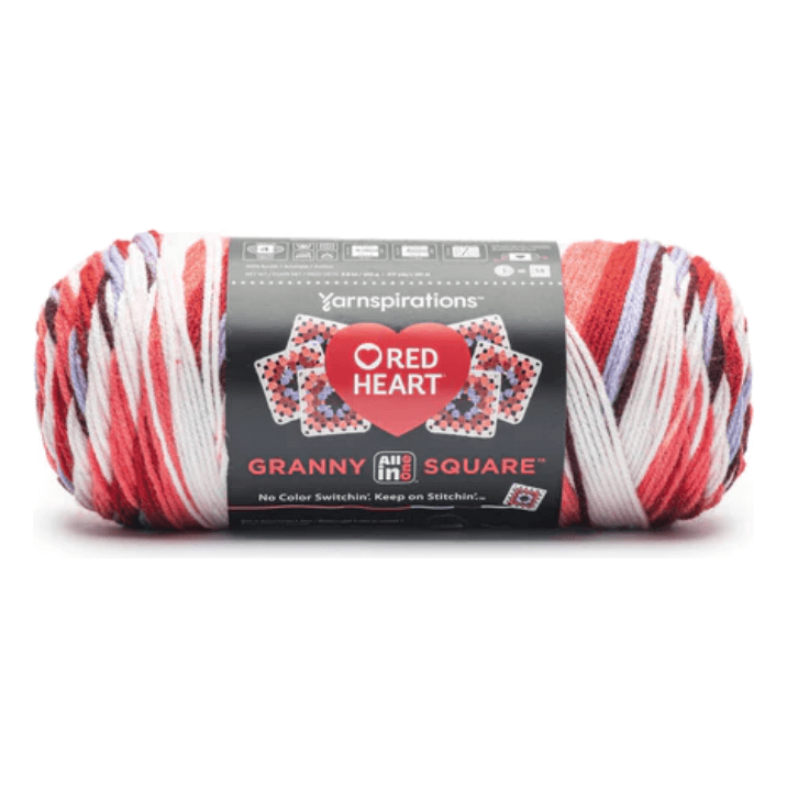 Red Heart All In One Granny Square Yarn | | CRAFT2U