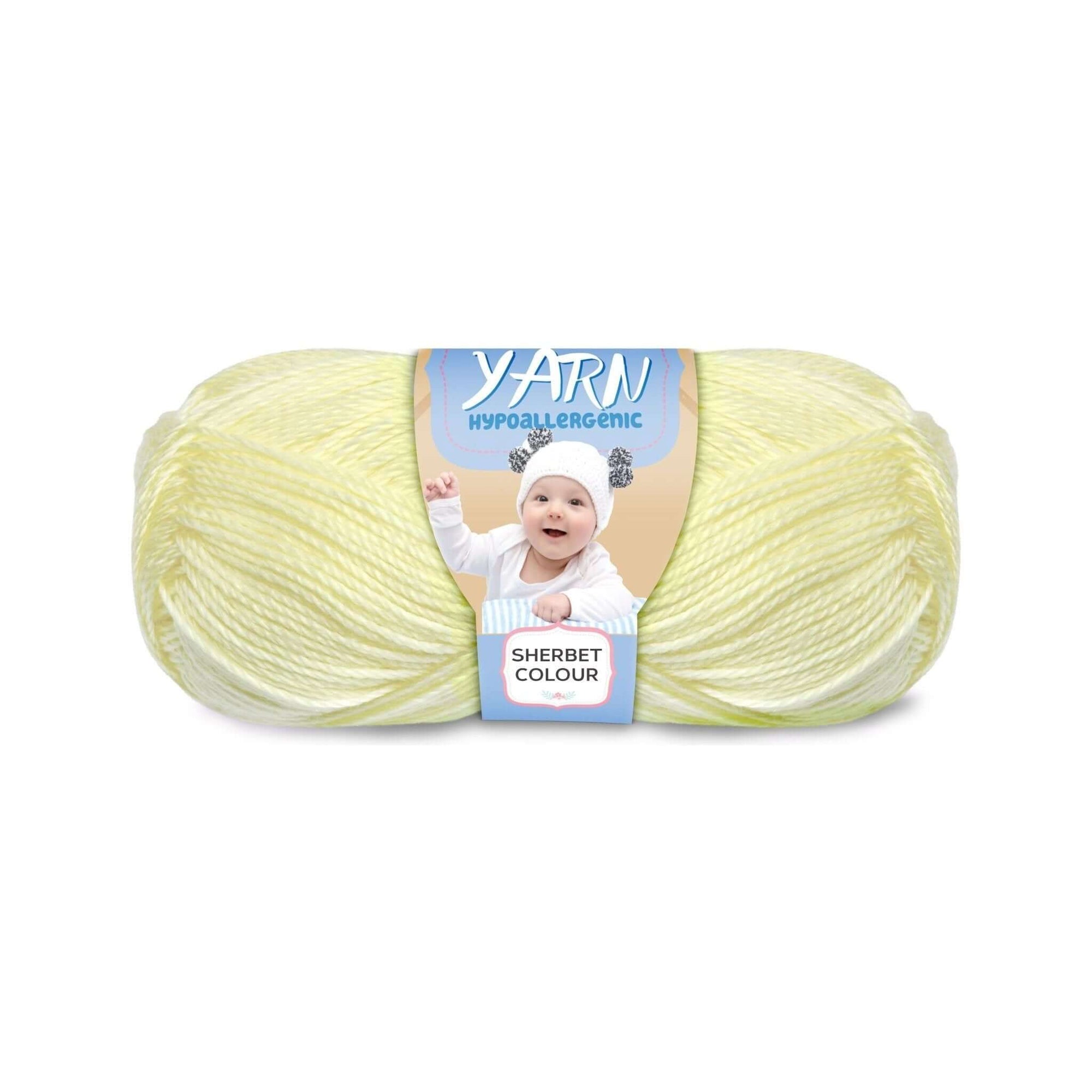 Baby Yarn (Hypoallergenic)100% Soft Acrylic 3ply 100g - CRAFT2U